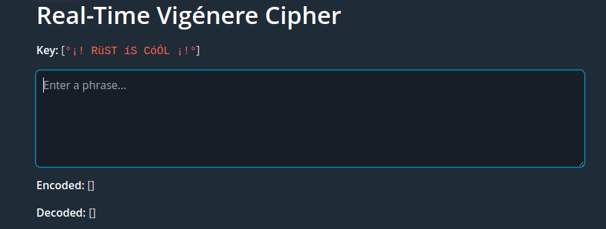 Building a Real-Time Web Cipher with Rust, Sycamore and Trunk | the trait